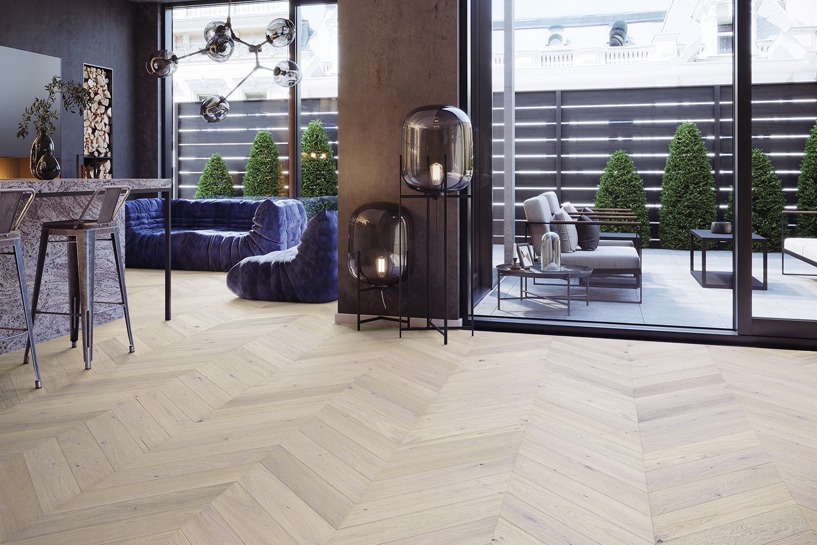 Паркетна дошка Barlinek PURE Classico Line Дуб Trivor французька ялинка купити в інтернет ...